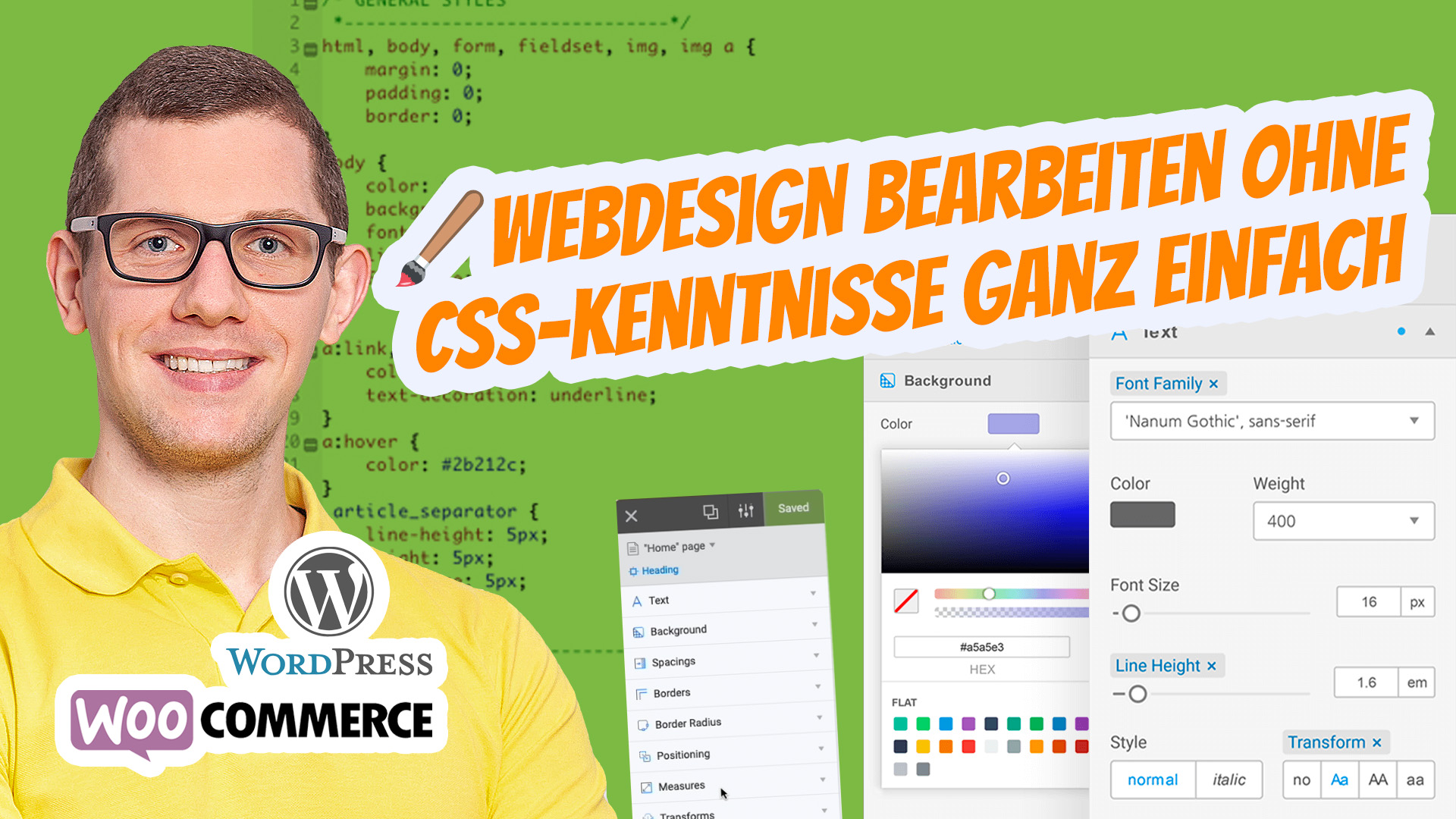 WordPress Webdesign bearbeiten 🖌 Visueller CSS-Editor